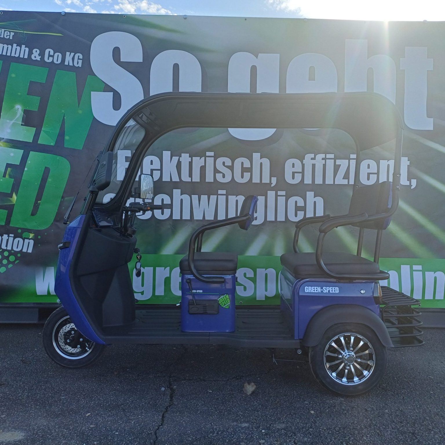 3-Rad E-Rikscha mit viel Platz TUK TUK Autorikscha Rikschas Elektro ...