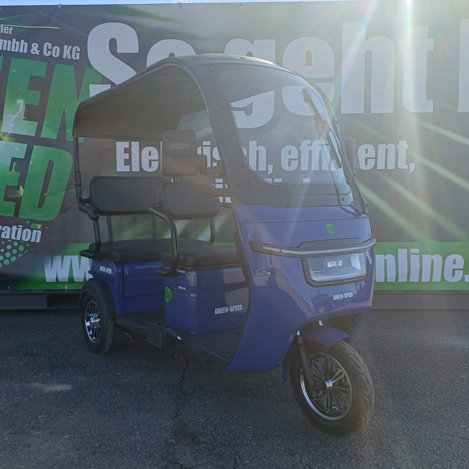 3-Rad E-Rikscha mit viel Platz TUK TUK Autorikscha Rikschas Elektro ...