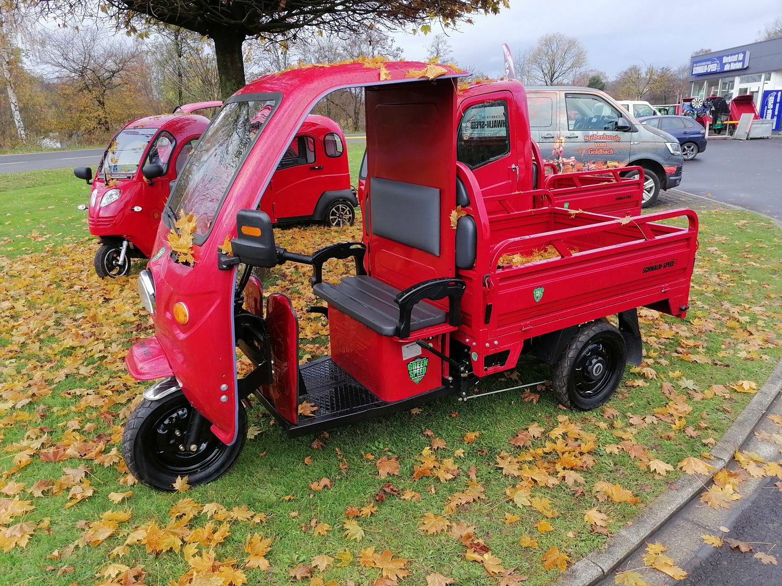 3-Rad Elektro Pritsche Kipper mit Kabine BIG VT5 VOLTA – Greenspeed