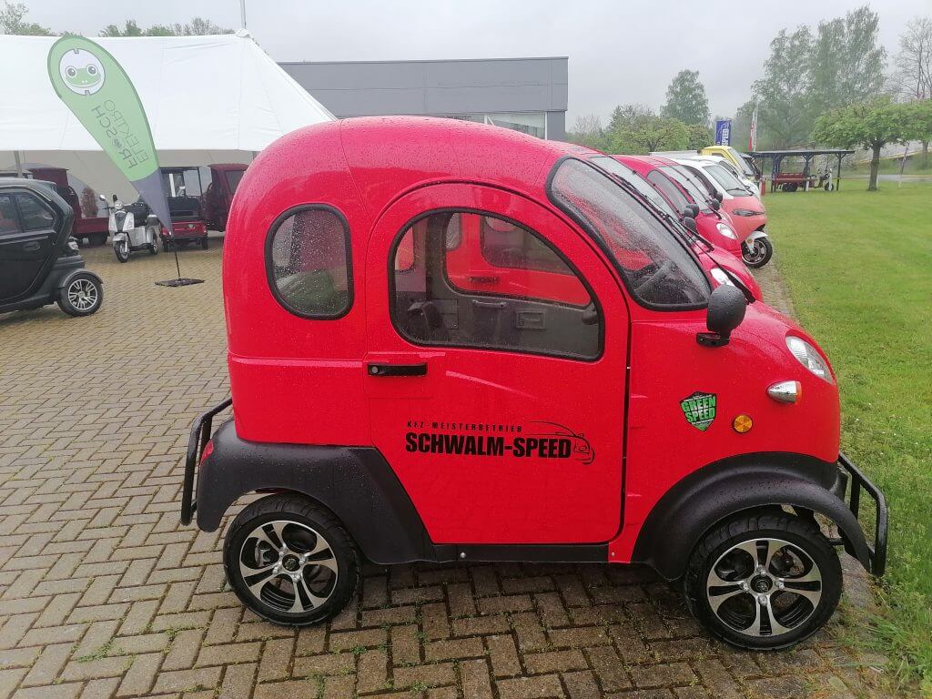 4-Rad E-QUAD Elektro 2 Sitzer Kabinenroller 45km/h Elektrofrosch Frosch ...