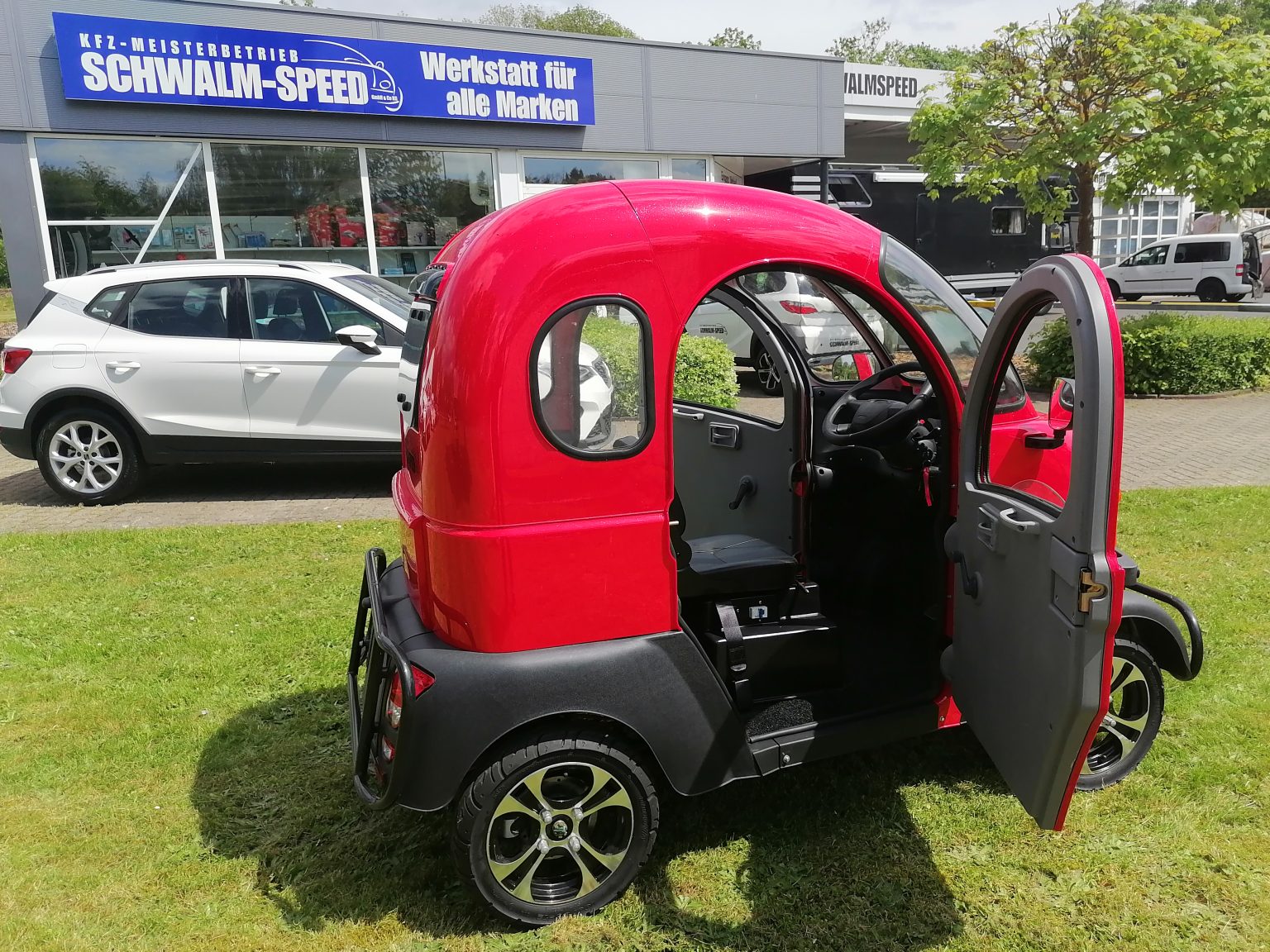 4-Rad E-QUAD Elektro 2 Sitzer Kabinenroller 45km/h Elektrofrosch Frosch ...