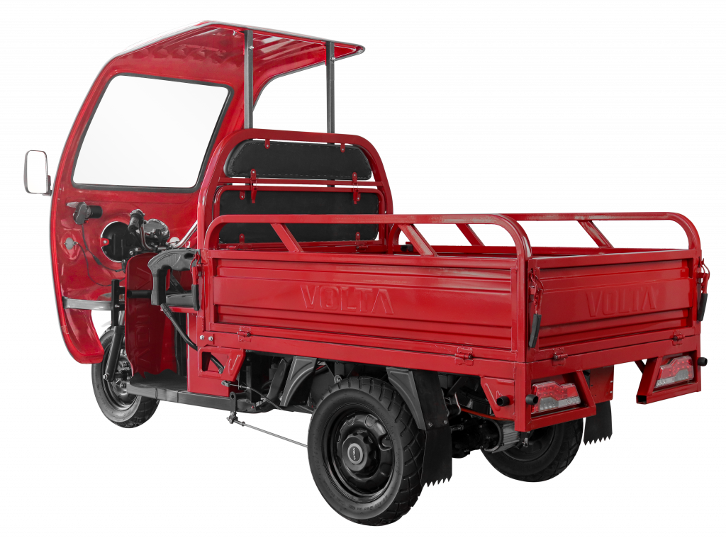 3-Rad Elektro Pritsche Kipper mit Kabine BIG VT5 VOLTA – Greenspeed
