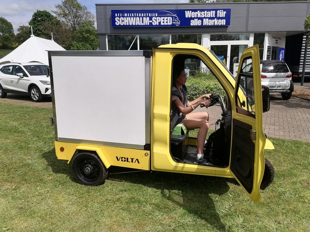 3-Rad BEN Transporter mit Kofferaufbau VOLTA – Greenspeed