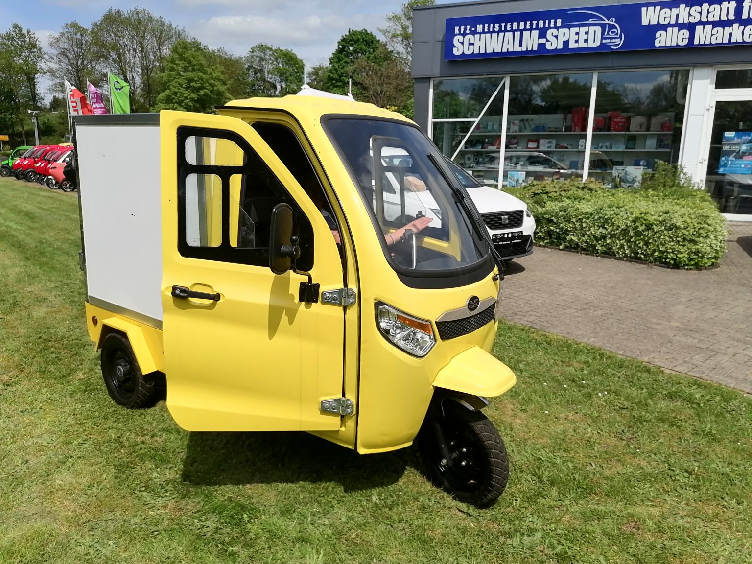 3-Rad BEN Transporter mit Kofferaufbau VOLTA (Kopie) – Greenspeed