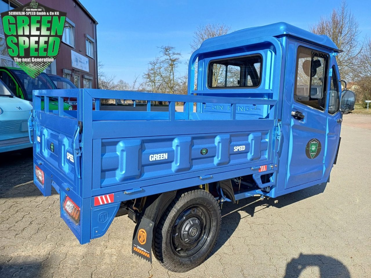 3-Rad Elektro Cargo „PETIT“ Pritsche mit Kippfunktion 25 km/h Mopedauto ...