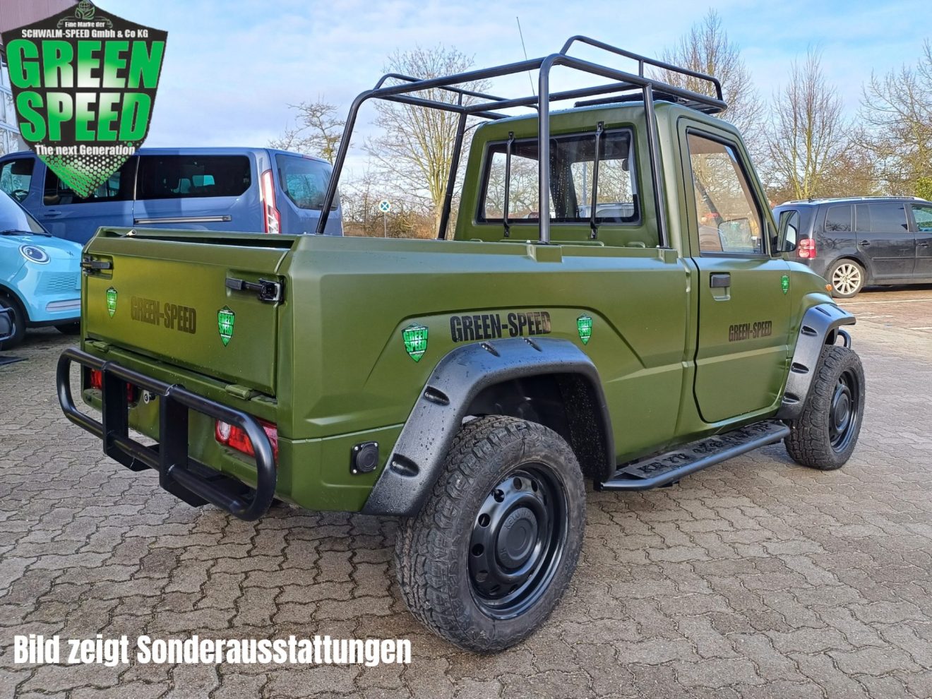 GREEN-SPEED ALLRAD 4X4 4WD Elektro PICK UP L7e Light TRUCK 500 Pickup Pickman Mopedauto Microcar ...