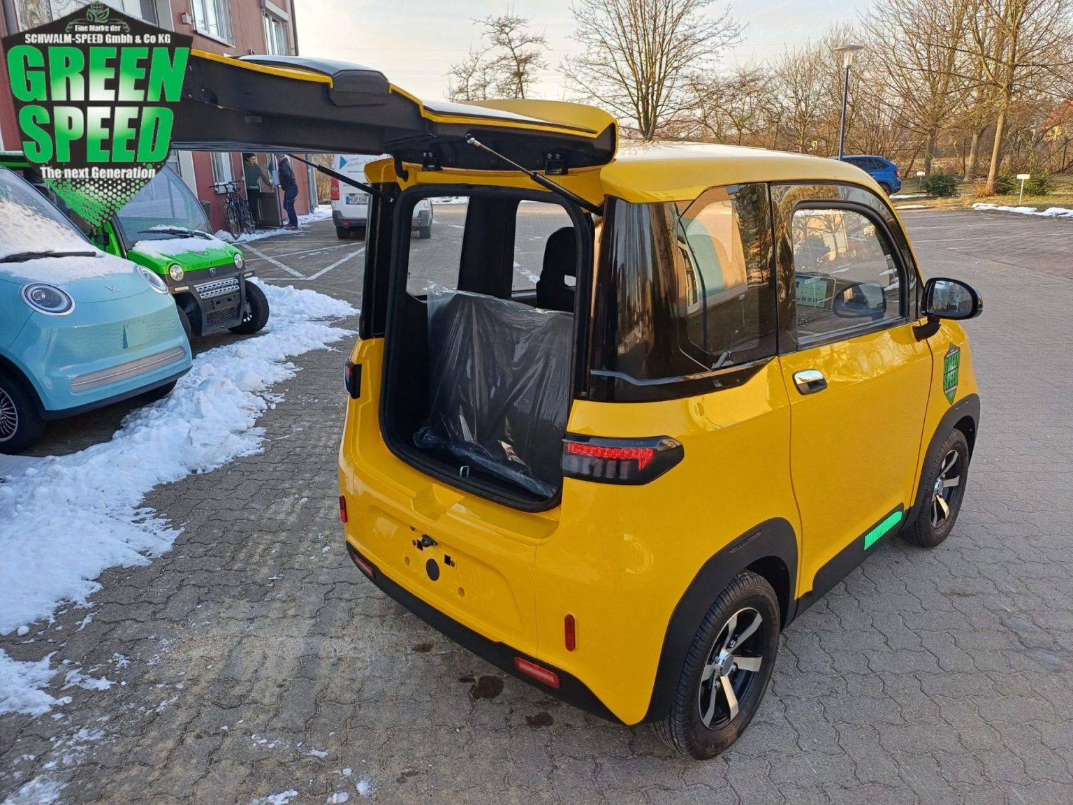 GREEN SPEED 4-Rad AUTO Microcar „BUDDY“ 2 Sitzer side by side (nebeneinander) Kabinenroller ...