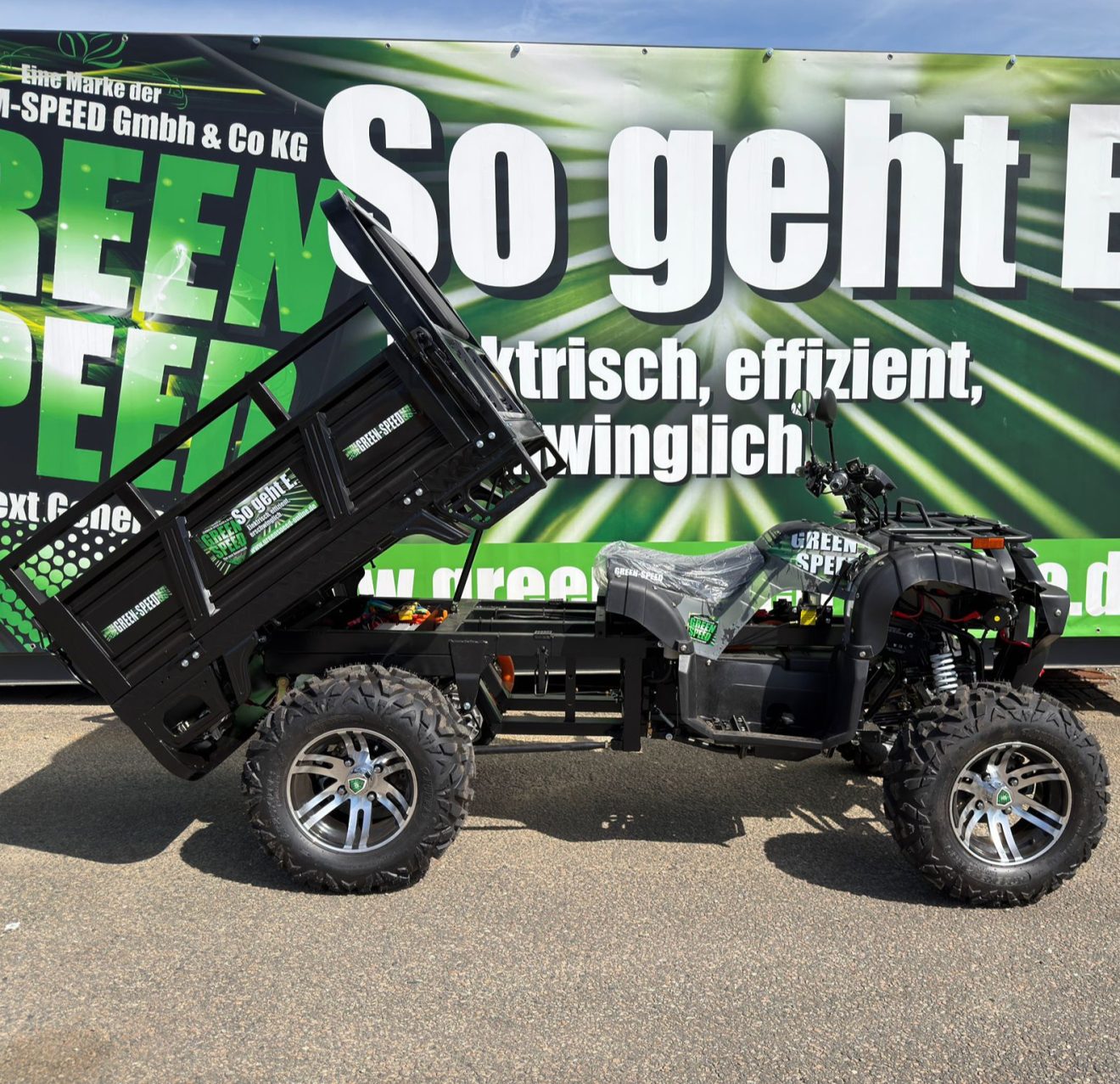 E-Quad ATV 4X2 FARMER Pritsche 45km/h 15 Jahren Hecht Farmers – Greenspeed