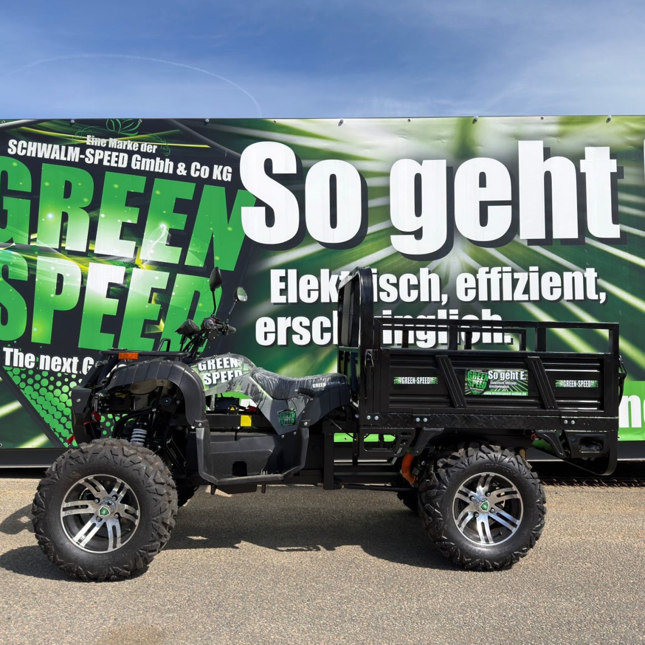 E-Quad ATV 4X2 FARMER Pritsche 45km/h 15 Jahren Hecht Farmers – Greenspeed